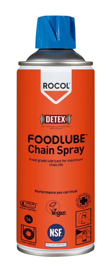 Rocol Foodlube Chain Spray 400ml - Rocol - Foodgrade - Techno Brabant